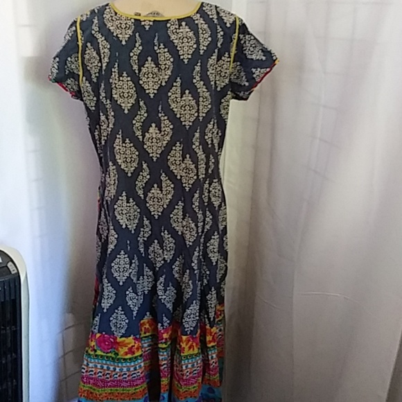 18 fire | Dresses | 8 Fire Multi Color Print Dress | Poshmark